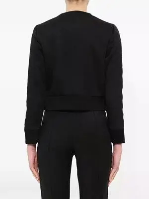Neil Barrett Braided Sleeve Crew Neck Sweater
