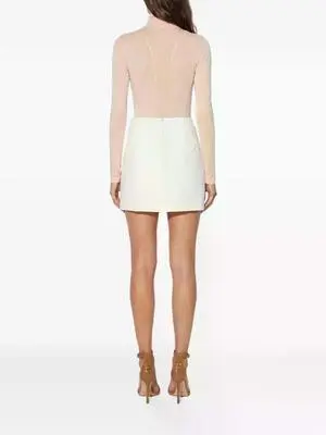 Elisabetta Franchi Lightweight Crêpe Miniskirt With Bow