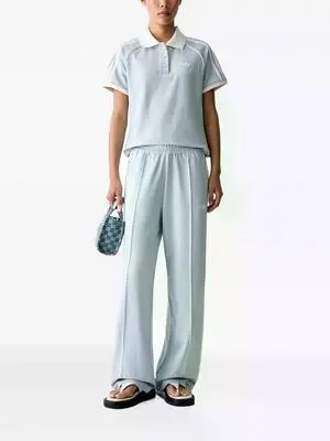Adidas Herringbone-pattern Side-stripe Track Pants