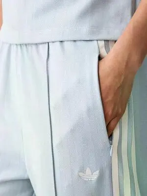 Adidas Herringbone-pattern Side-stripe Track Pants