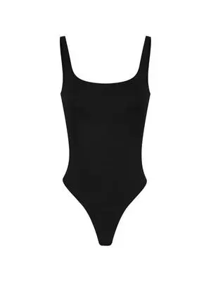 Elisabetta Franchi Bodysuit In Lightweight Crêpe Jersey Fabric - Black
