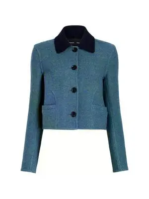 Proenza Schouler Gaelle Jacket In Double Face Melange Outerwear