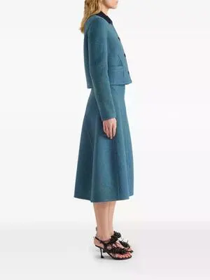 Proenza Schouler Gaelle Jacket In Double Face Melange Outerwear