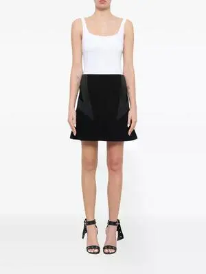 Neil Barrett Panelled Flared Mini Skirt