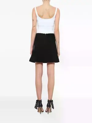 Neil Barrett Panelled Flared Mini Skirt