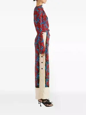 Proenza Schouler Anais Skirt In Printed Stretch Cady