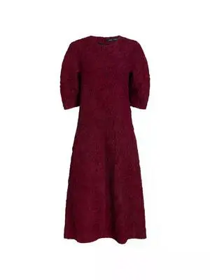 Proenza Schouler Alin Dress In Crushed Silk - Red