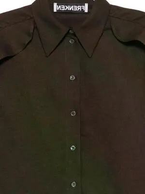 FRENKEN Ruffled-trim Long-sleeve Shirt