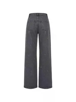 Federica Tosi Distressed Wide-leg Jeans