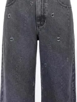 Federica Tosi Distressed Wide-leg Jeans