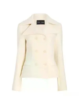 Proenza Schouler Romane Jacket In Compact Melton Wool