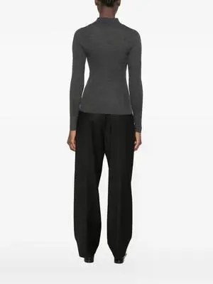 JCSOPHIE Ribbed Knit Polo Sweater