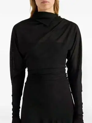 Proenza Schouler Golda Dress In Textured Sheer Jersey