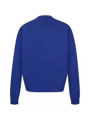 JIL SANDER Logo Print Crewneck Sweatshirt - Blue
