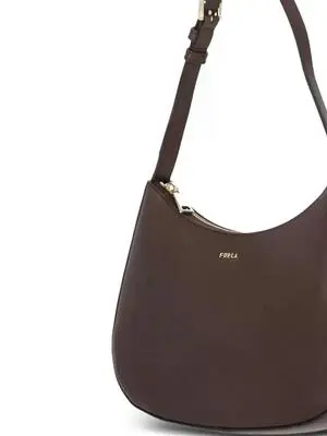 Furla Logo Lettering Leather Shoulder Bag
