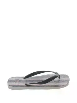 MC2 SAINT BARTH Tommy Striped Flip-flops Grey