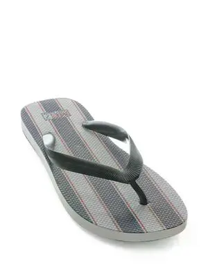 MC2 SAINT BARTH Tommy Striped Flip-flops - Grey