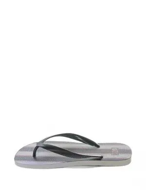 MC2 SAINT BARTH Tommy Striped Flip-flops - Grey