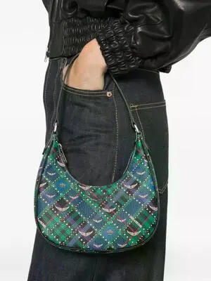 Zadig&Voltaire Z Night Out Plaid-pattern Shoulder Bag