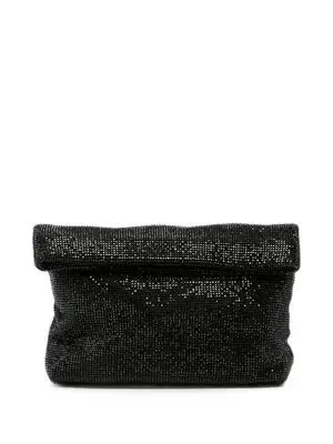 TWENTY FOURHAITCH Mini Varadero Crystal-embellished Clutch Bag - Black