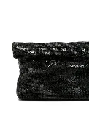 TWENTY FOURHAITCH Crystal-embellished Clutch Bag - Black