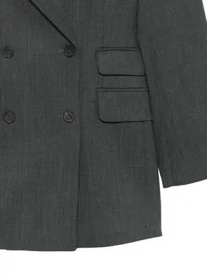FRENKEN Double-breasted Peak-lapel Blazer