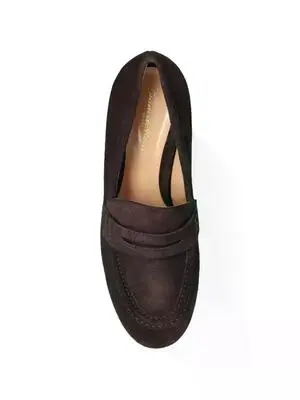 GIANVITO ROSSI Suede Platform Loafers