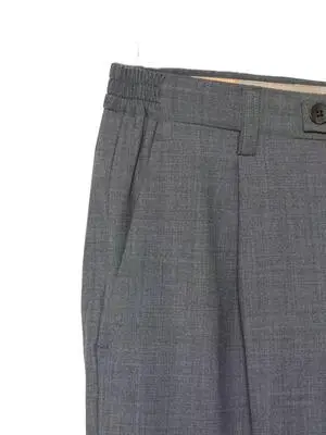 Alpha Industries Pleated-front Cuffed Trousers - Grey