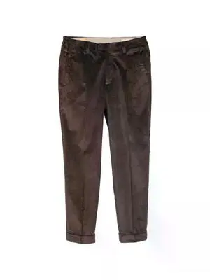 Alpha Industries Pleated Corduroy Trousers - Brown