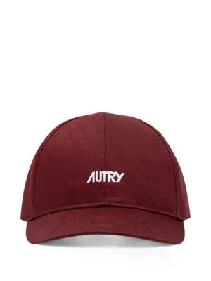 AUTRY Embroidered-logo Baseball Cap - Red