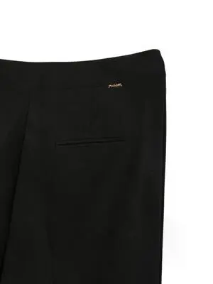 TWINSET Logo-plaque Flared Trousers - Black