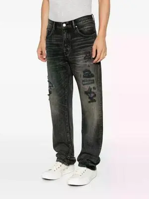 PURPLE BRAND Distressed Patchwork Jeans