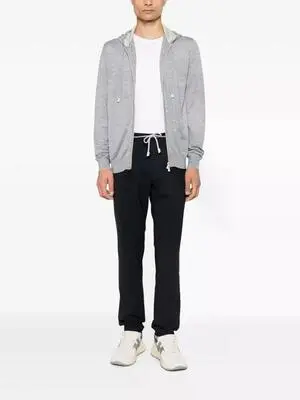 Eleventy Drawstring-waist Pleated Trousers