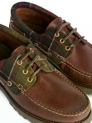Barbour Re-engineered Tartan-panelled Boat Shoes