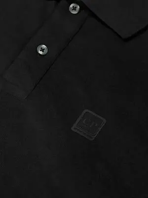 C.P. COMPANY Metropolis Series Logo-patch Polo Shirt