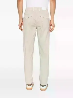 Eleventy Pleated Drawstring Waist Trousers - Neutrals