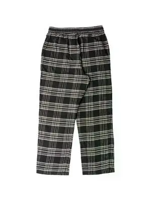 Chrome Hearts After School Leather Cross Patch Trousers