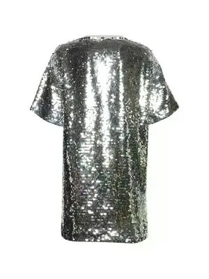 Moschino Mesh Sequin-embellished Mini Dress