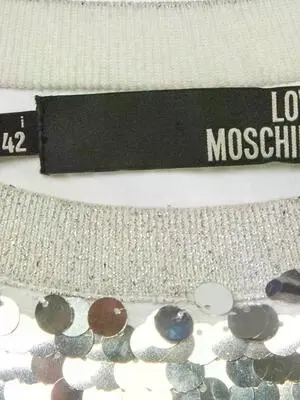 Moschino Mesh Sequin-embellished Mini Dress