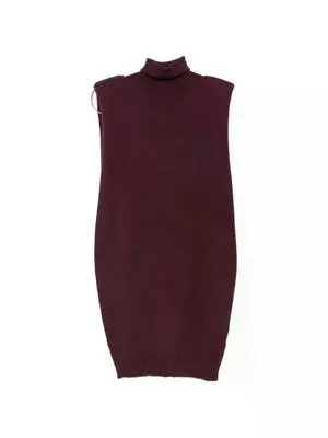 TWINSET Padded-shoulder Turtleneck Dress