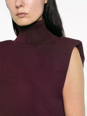 TWINSET Padded-shoulder Turtleneck Dress