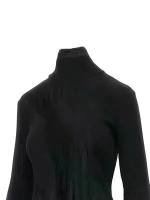 Max Mara Ribbed-knit Roll-neck Sweater - Black