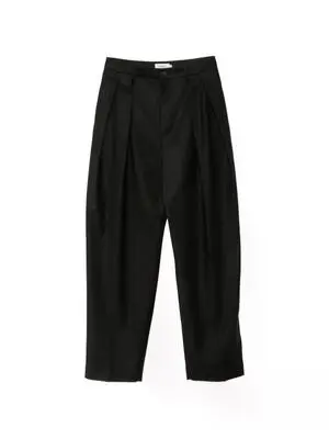 Barena Venezia Tommy Pleated Wide-leg Trousers - Black