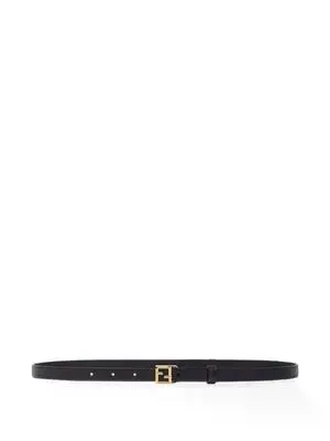 Fendi Ff Logo Leather Belt
