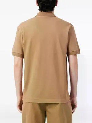 Lacoste Logo-patch Polo Shirt - Brown