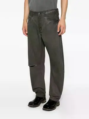 PURPLE BRAND Distressed Wide-leg Jeans