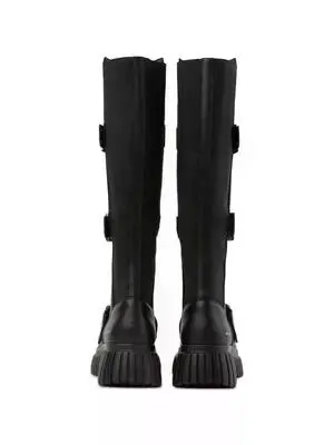 Karl Lagerfeld Kreeper Wedge Buckle Knee Boots