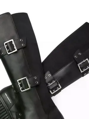 Karl Lagerfeld Kreeper Wedge Buckle Knee Boots