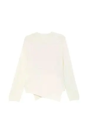 Comme Des Garçons Asymmetrical Hem Knit Sweater - Neutrals