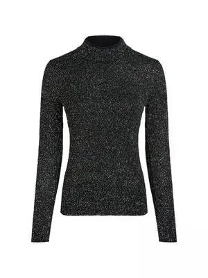 Karl Lagerfeld Sequin Knitted Top - Grey